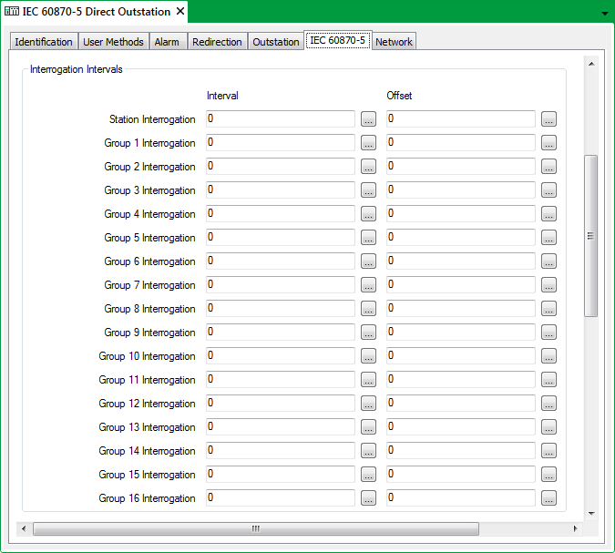 Iec 60870 5 Driver Guide Configure The Station And Group Interrogation Intervals Configuring